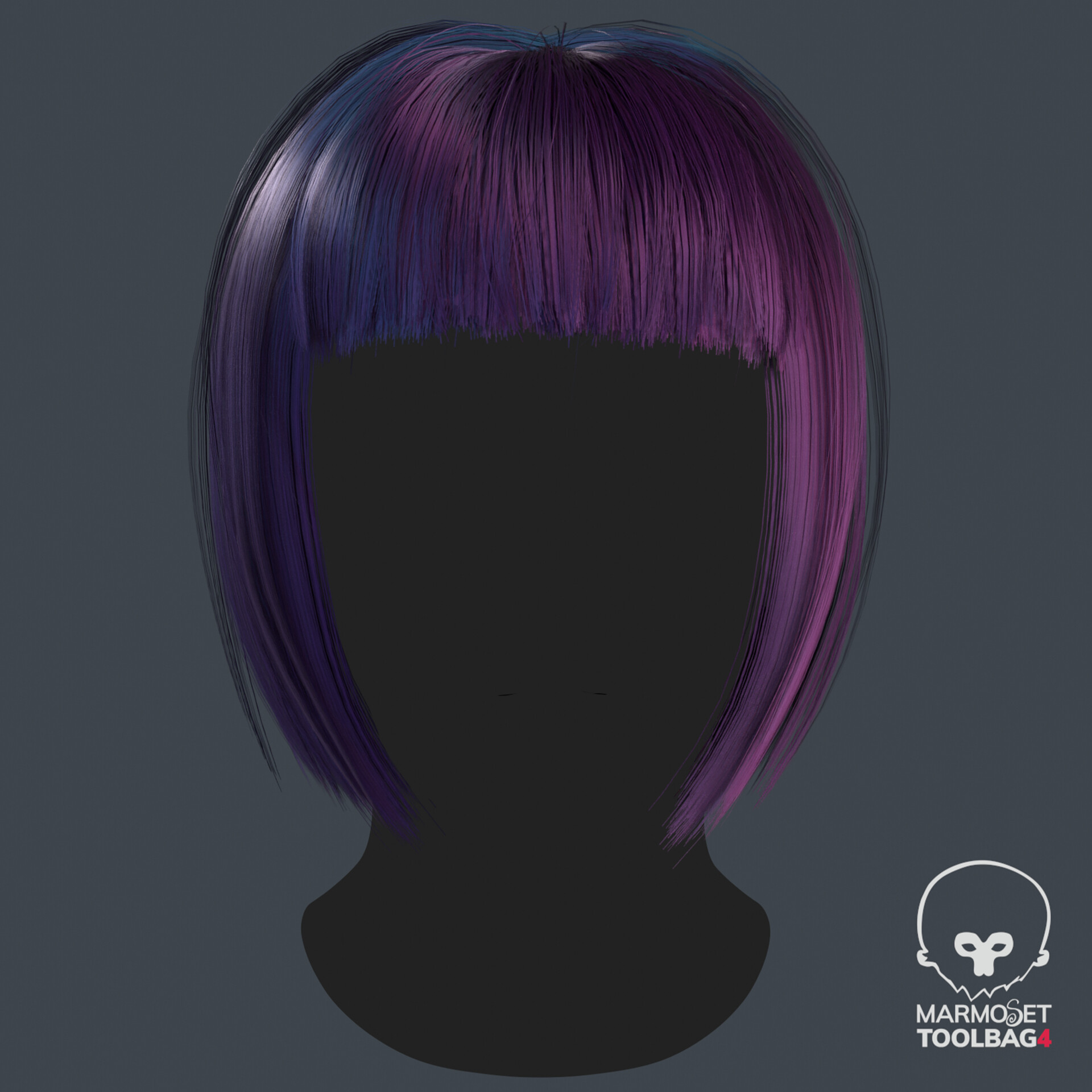 ArtStation - Real-time hair ( Bob Cut)
