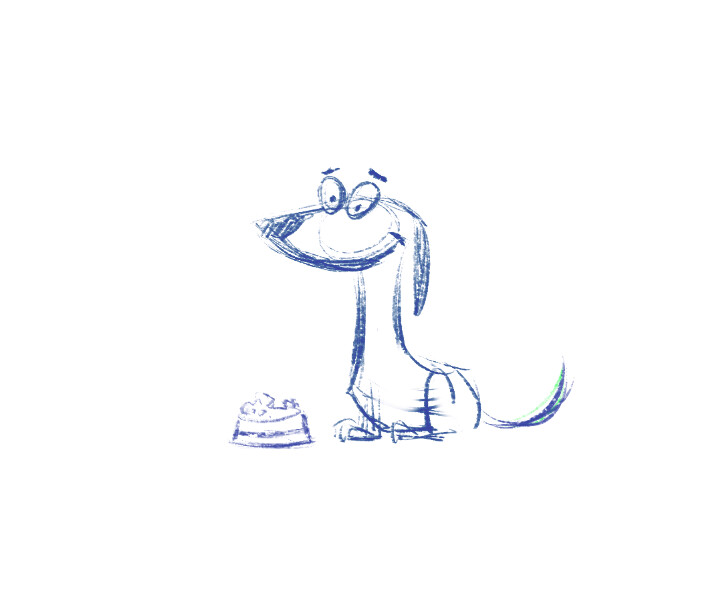 ArtStation - Dog Doesn't Like His Food 2d Animation
