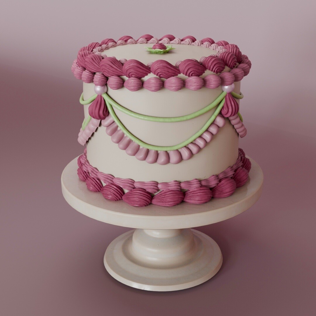 ArtStation - Vintage Cake