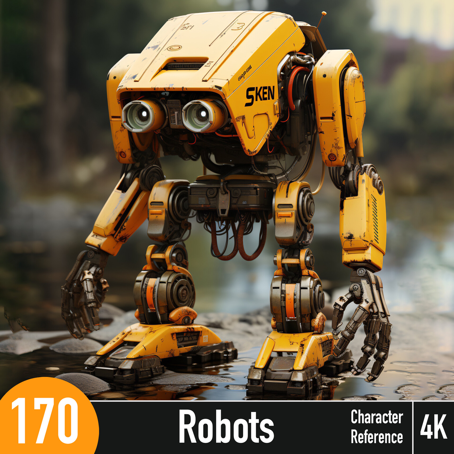ArtStation - 170 Robots Character Concept (4k)