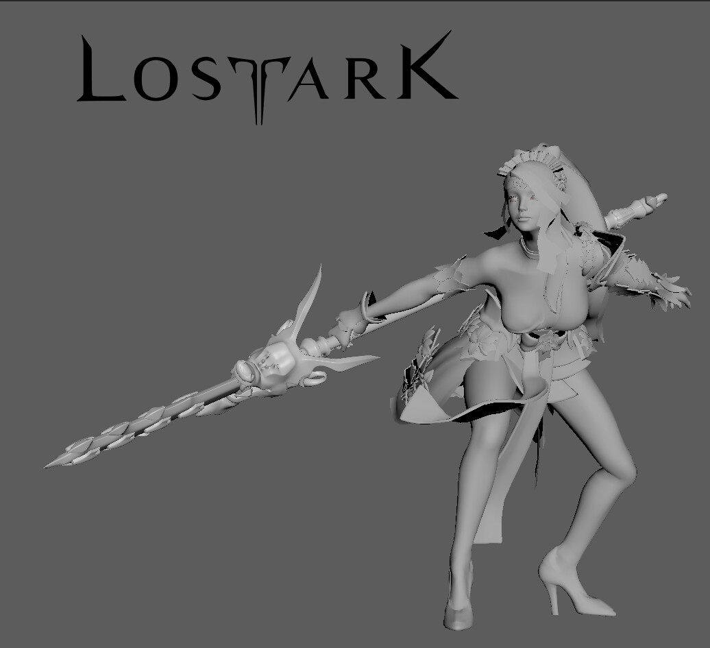 ArtStation - handcrafted animation | Lance Master attack| LostArk