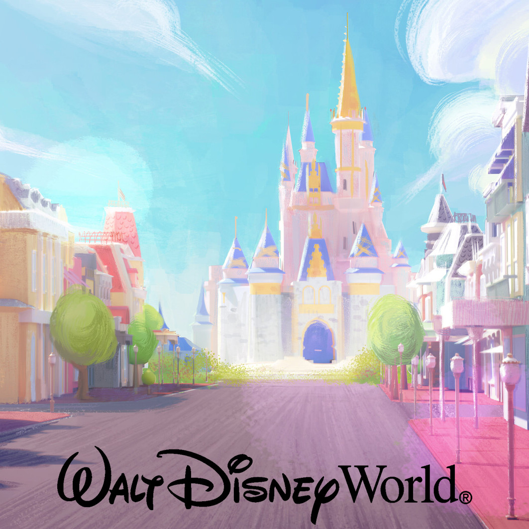 ArtStation - Disney main street