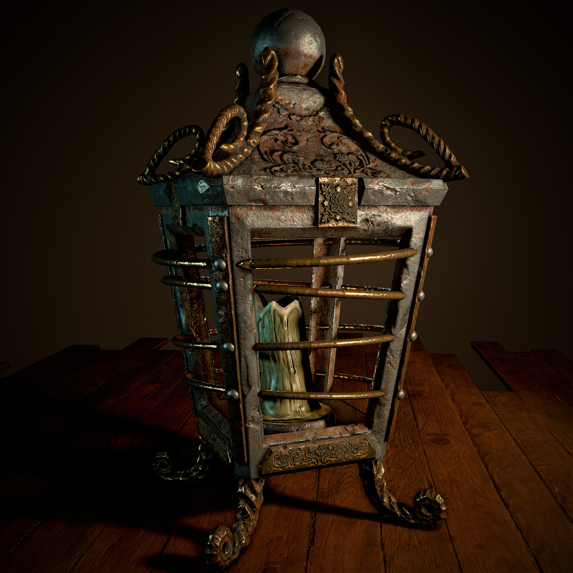 ArtStation - Fantasy old lantern
