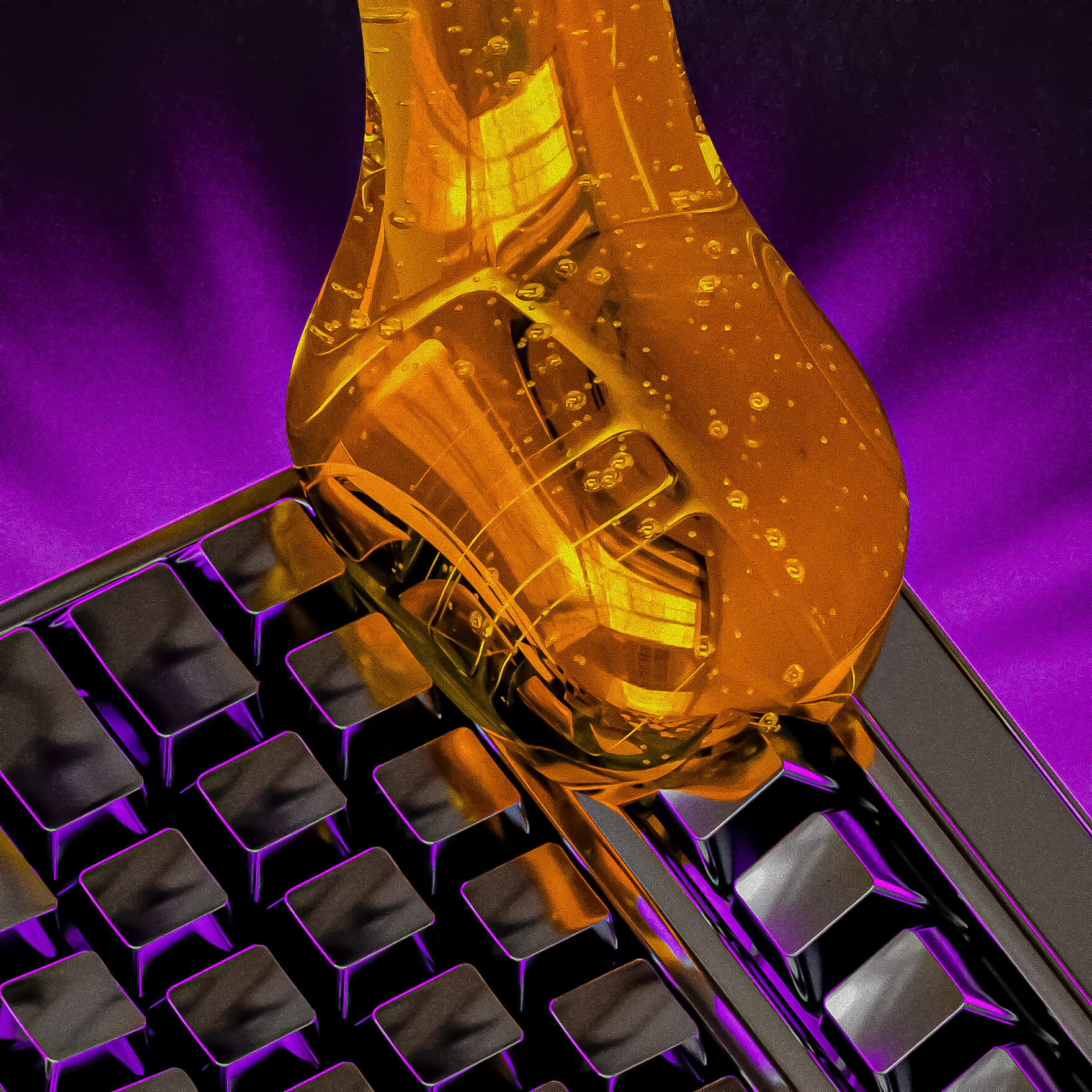 ArtStation - Gamer's Fear (Sticky Keyboard)