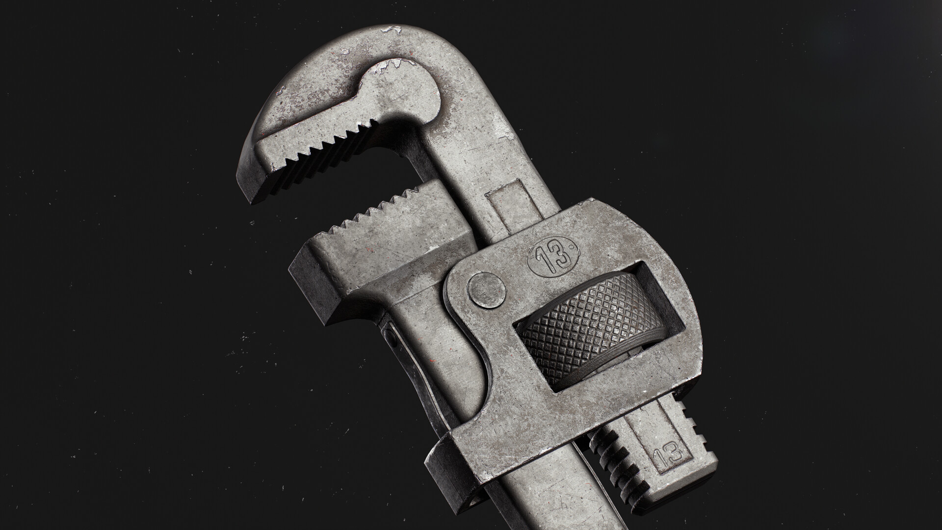 ArtStation - Old Pipe Wrench