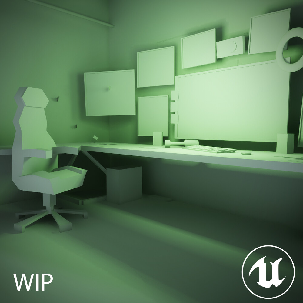 ArtStation - Riddler's Hideout (Original Fanart) WIP