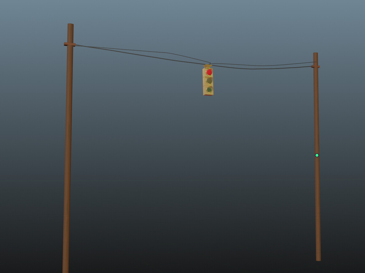 ArtStation - 3D Traffic Light