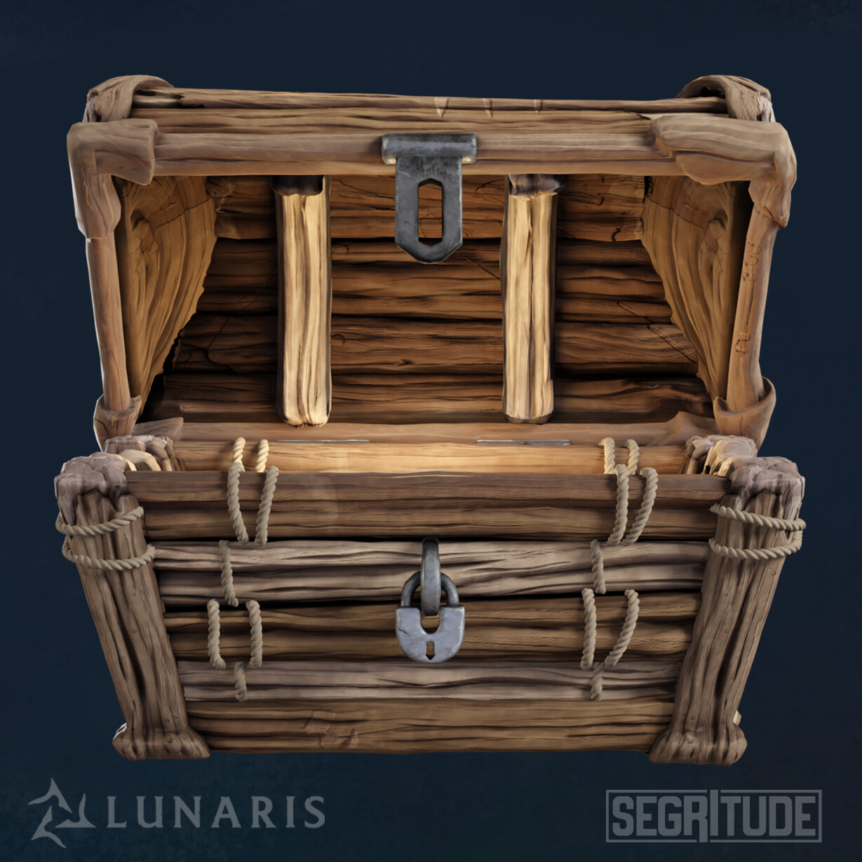 Ajay Sasan - Craftsman's Wooden Treasure Chest: A Stylized 3D Game Artifact