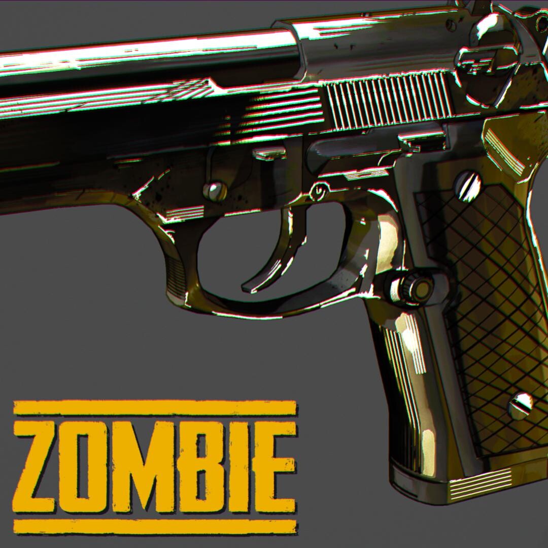 ArtStation - Project Zombie - Beretta M9