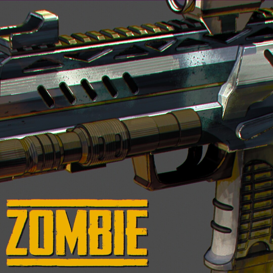 ArtStation - Project Zombie - MP7