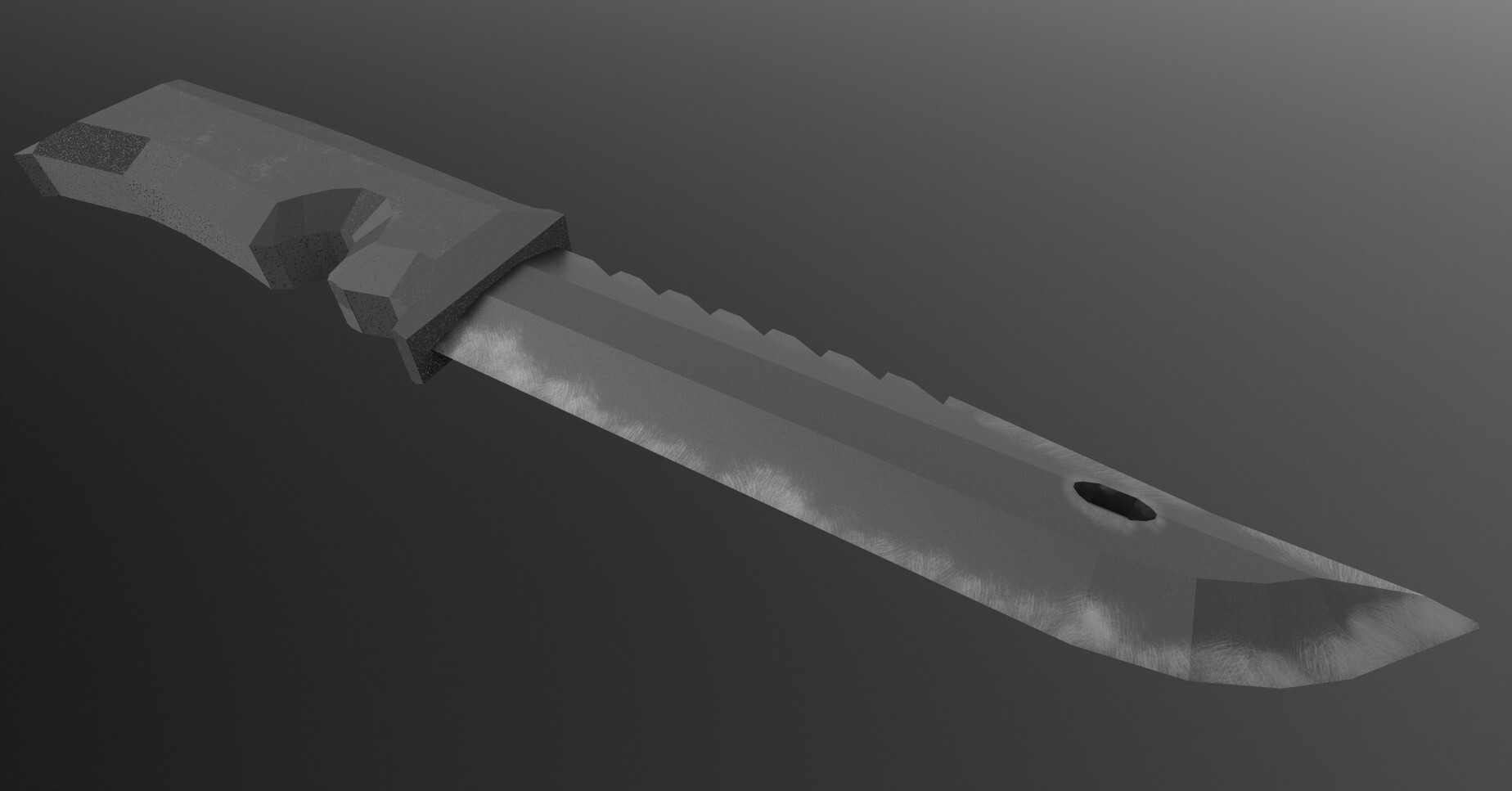 ArtStation - Low Poly Tactical Knife