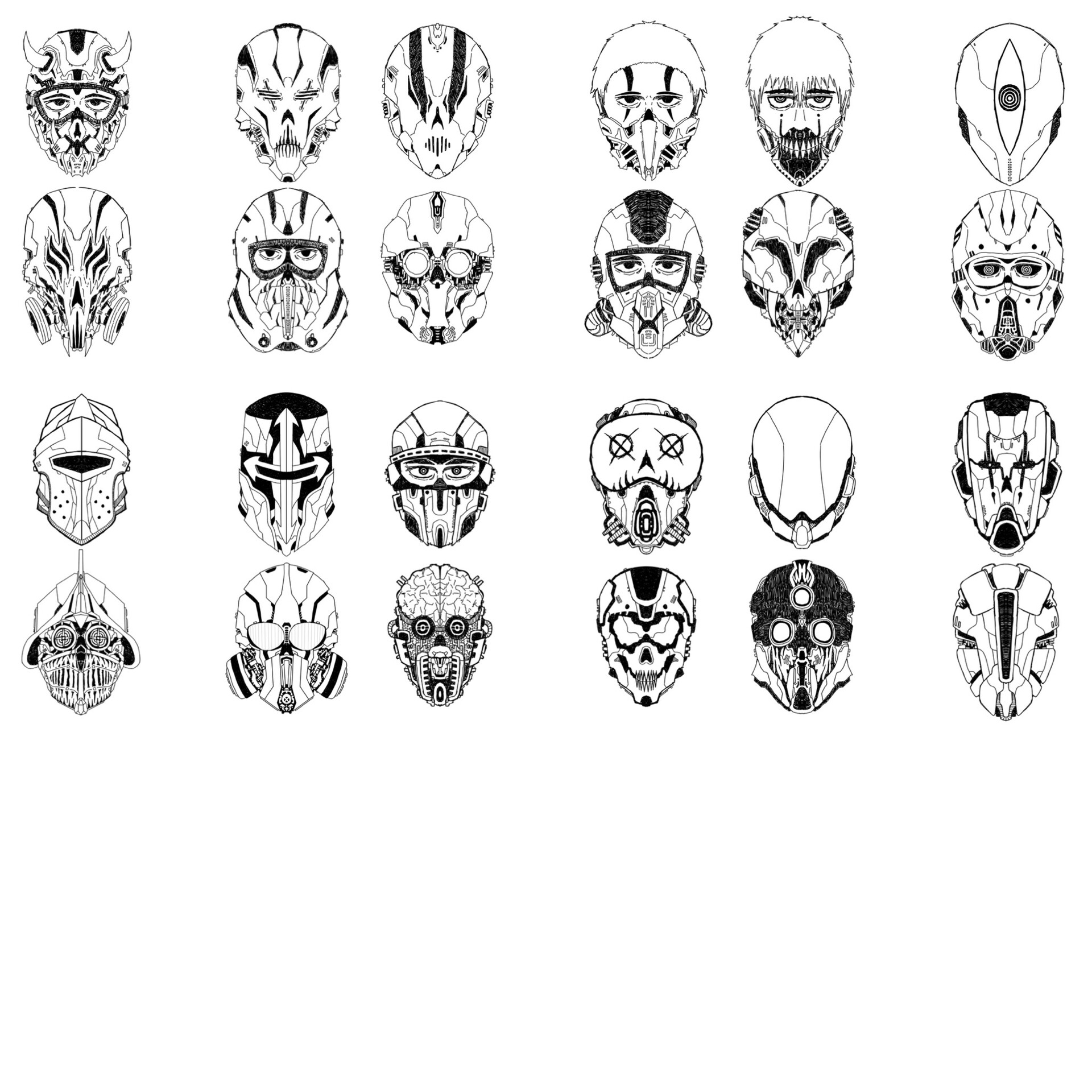 ArtStation - Head/Mask/Helmet Designs