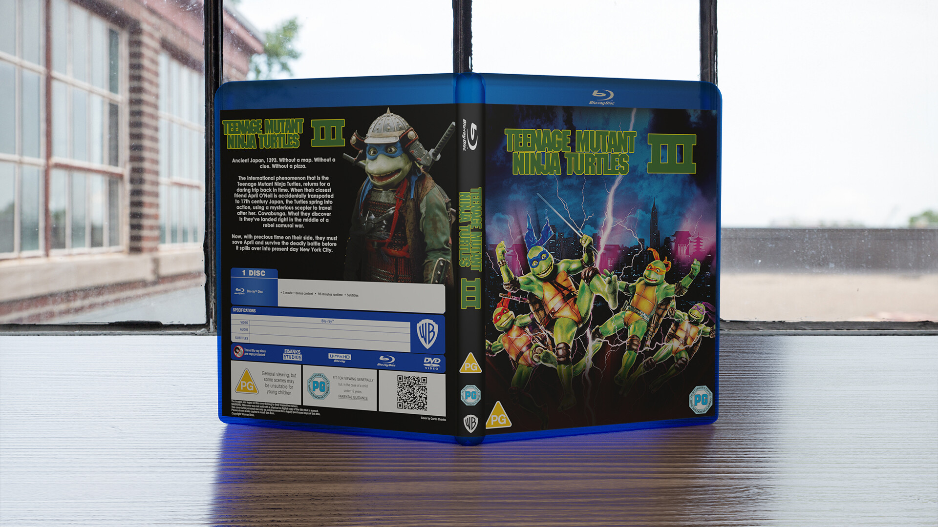 ArtStation - Teenage Mutant Ninja Turtles III (1993) Custom Blu-ray Cover