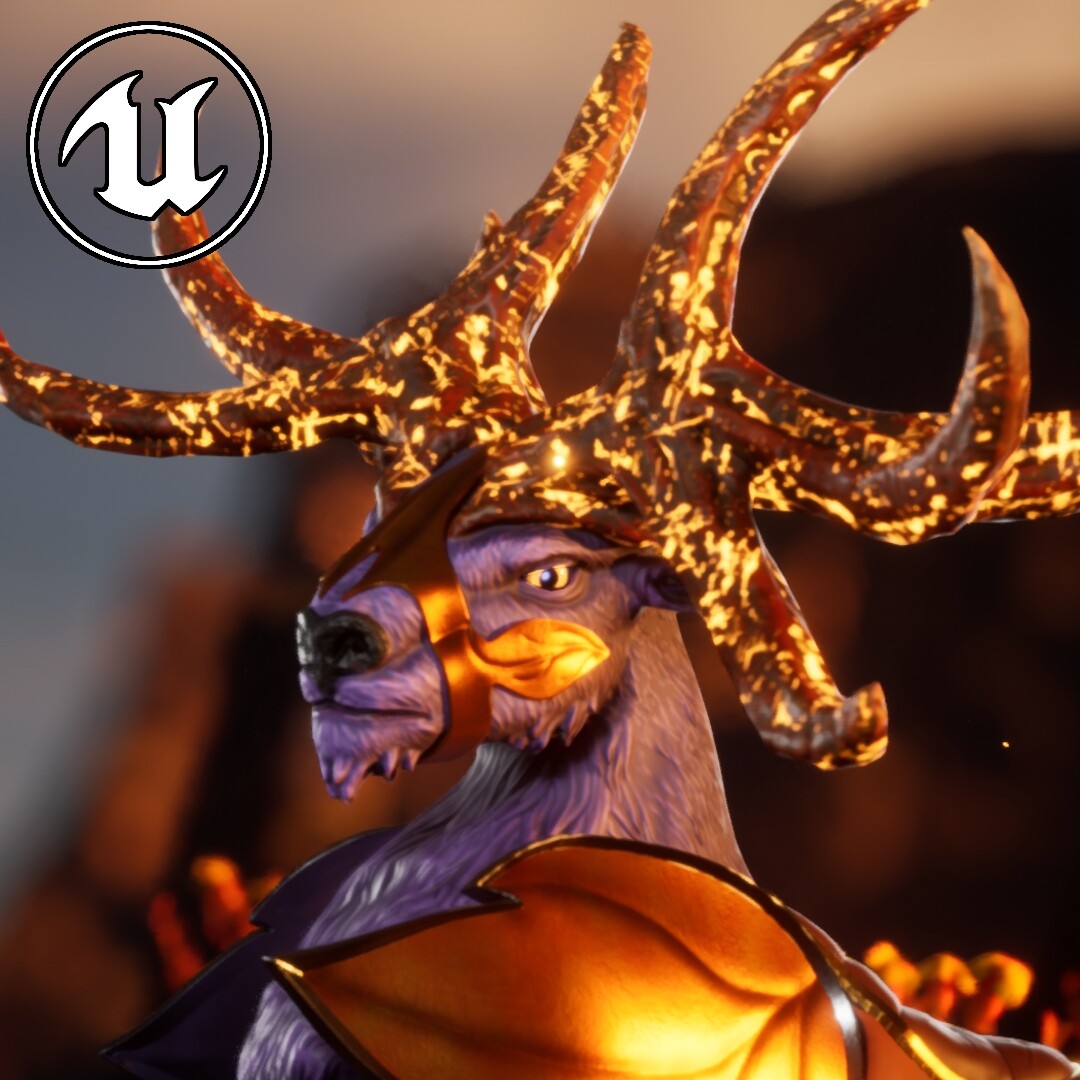 ArtStation - Stäler - Game Ready Stag Character