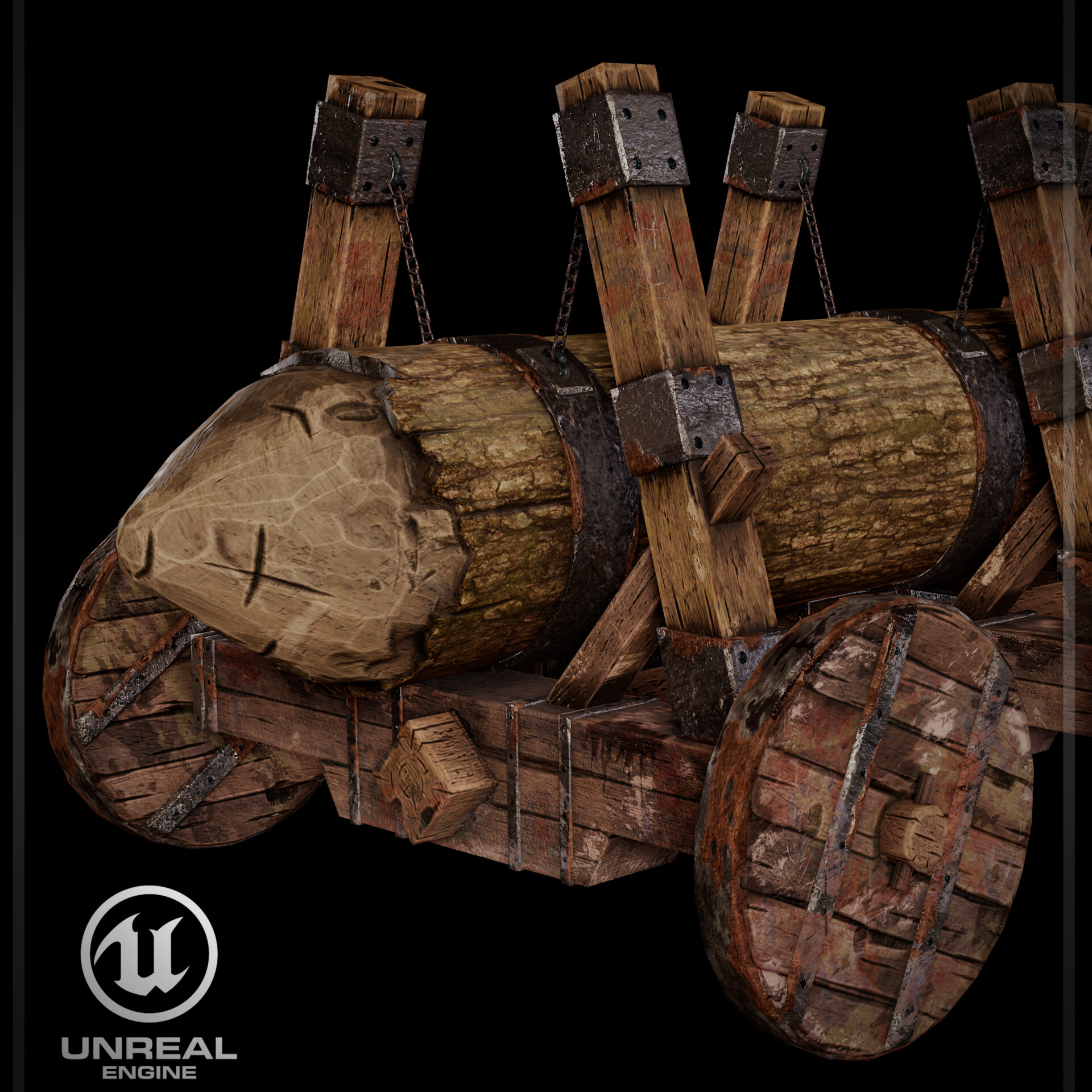 ArtStation - Battering Ram - Medieval Weapons