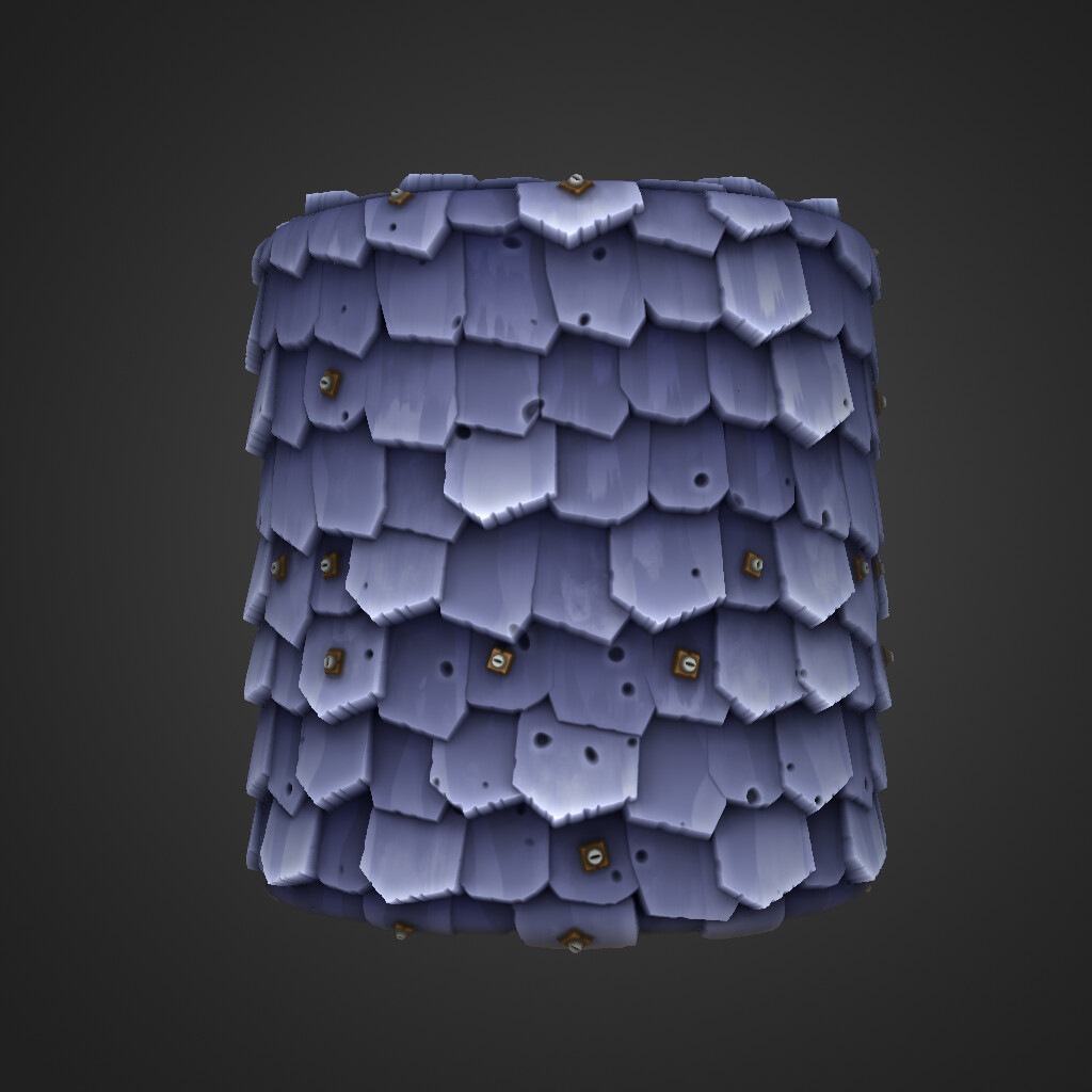 ArtStation - Stylized Roof Tiles