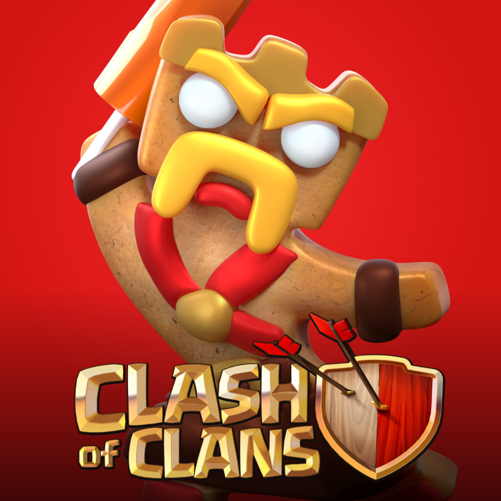 ArtStation - Clash of Clans : Gingerbread Barbarian King