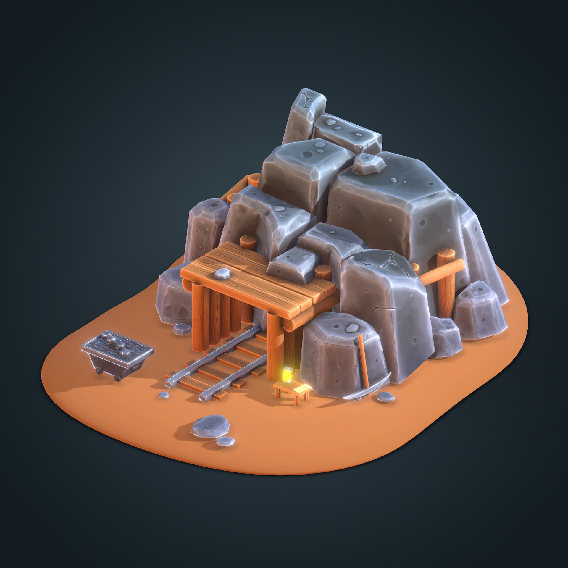 ArtStation - Stylized Mine