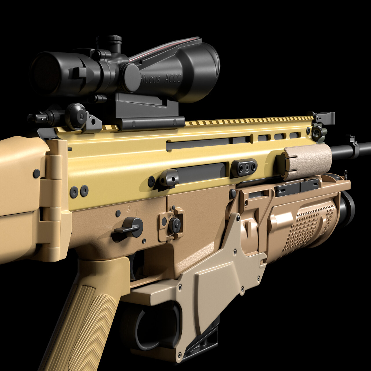 ArtStation - Scar H Assault Rifle