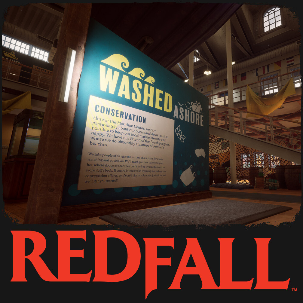 ArtStation - Redfall: FE Maritime Center