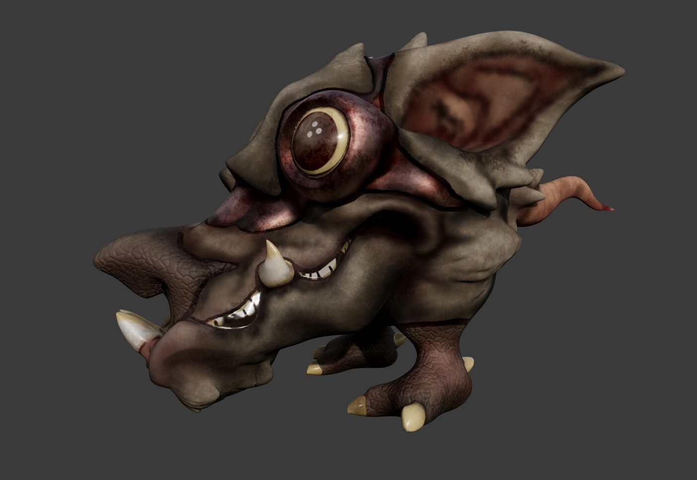 ArtStation - Rat Bipedal Enemy Model Texture Test