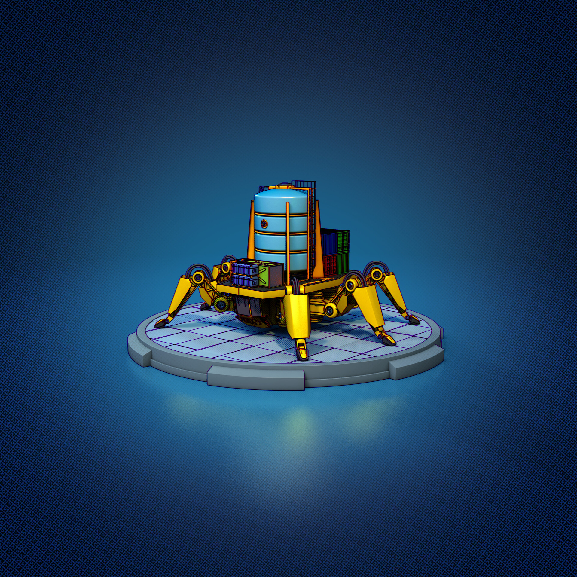 ArtStation - Cargobug Mecha Walker