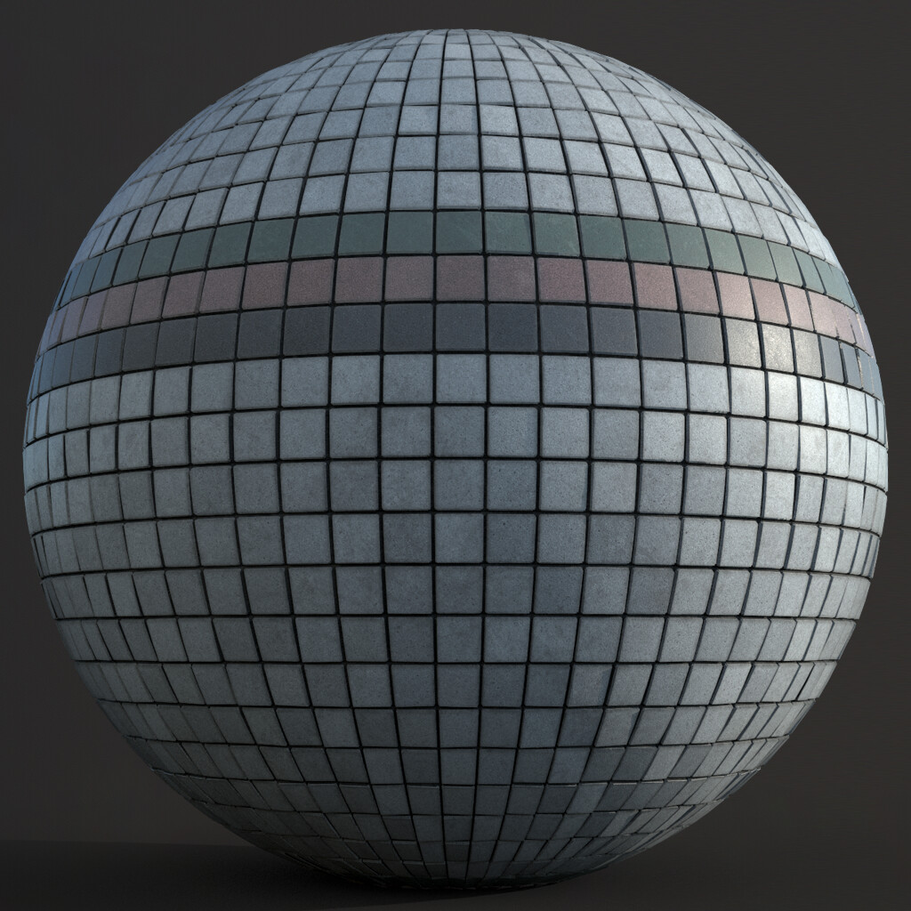 ArtStation - Japanese Sidewalk Tile - Substance Designer