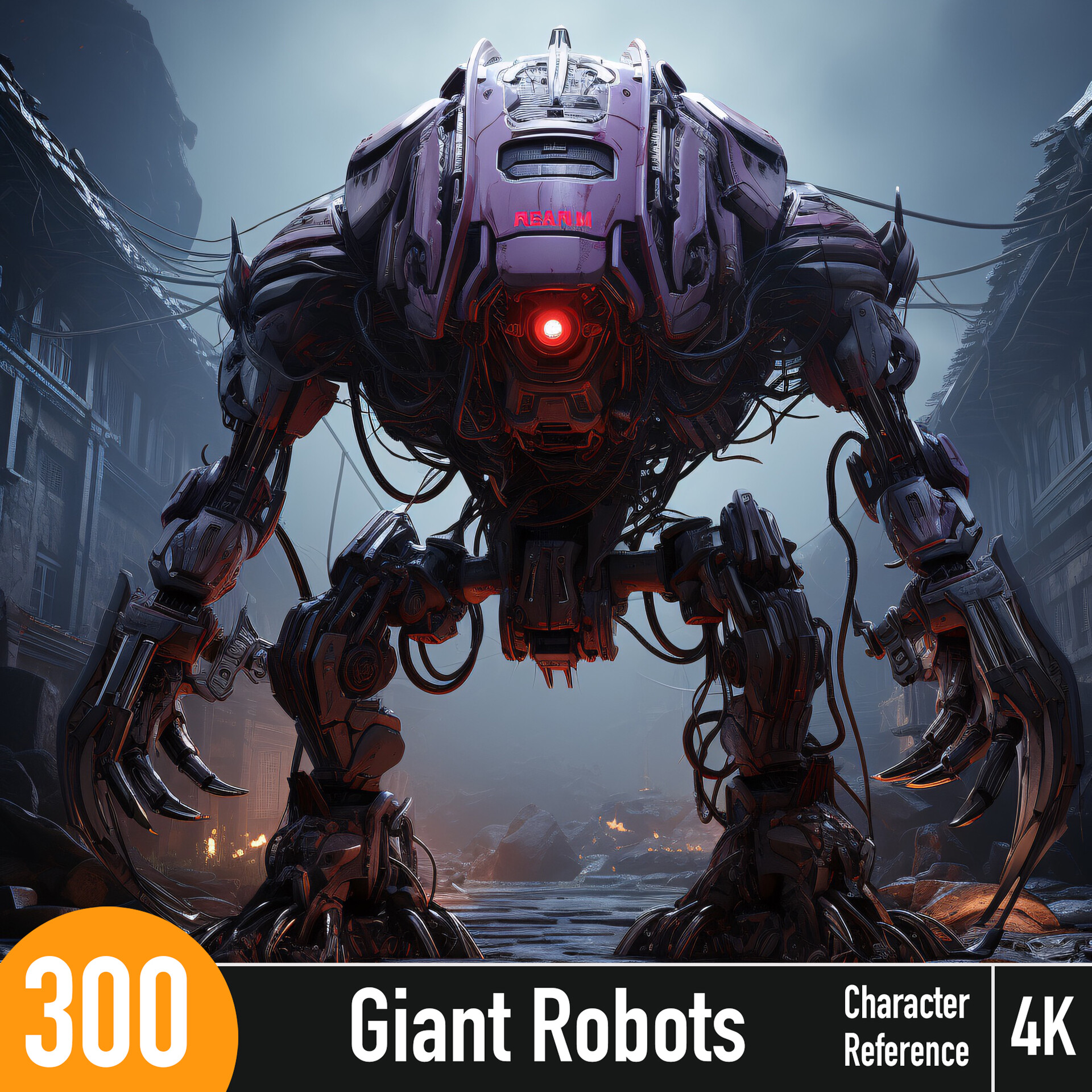ArtStation - 300 Giant Robots Character Concept (4k)