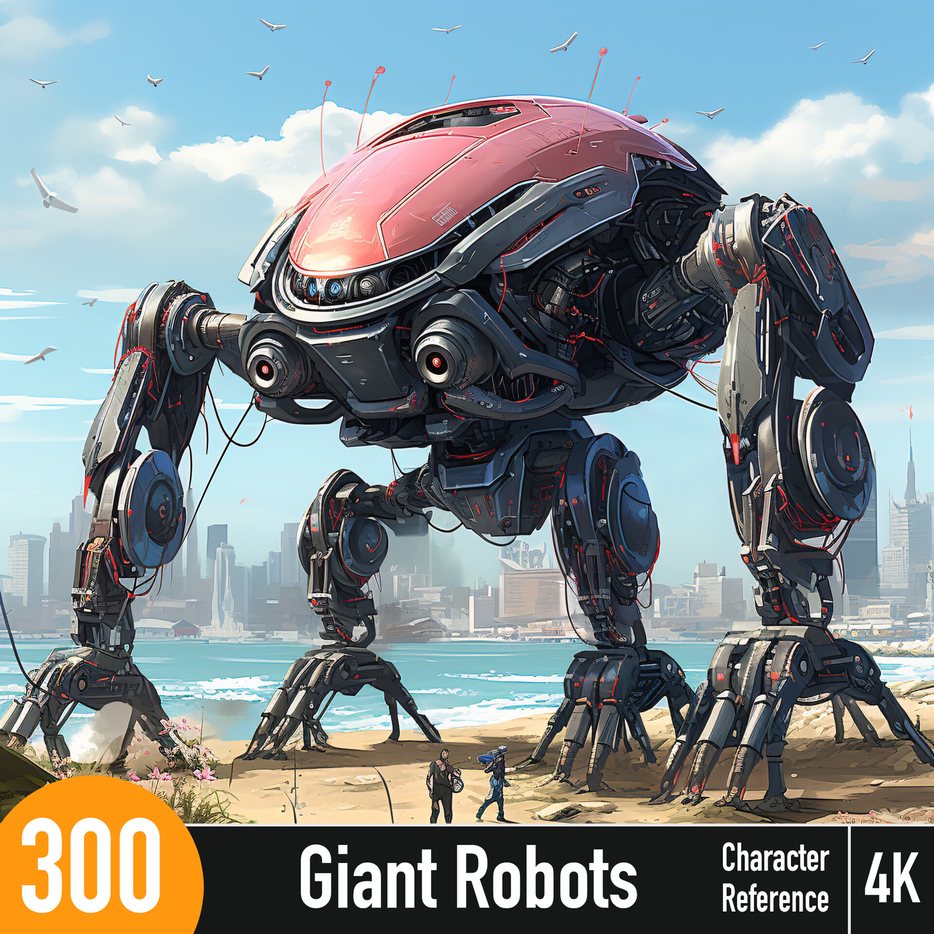 ArtStation - 300 Giant Robots Character Concept (4k)