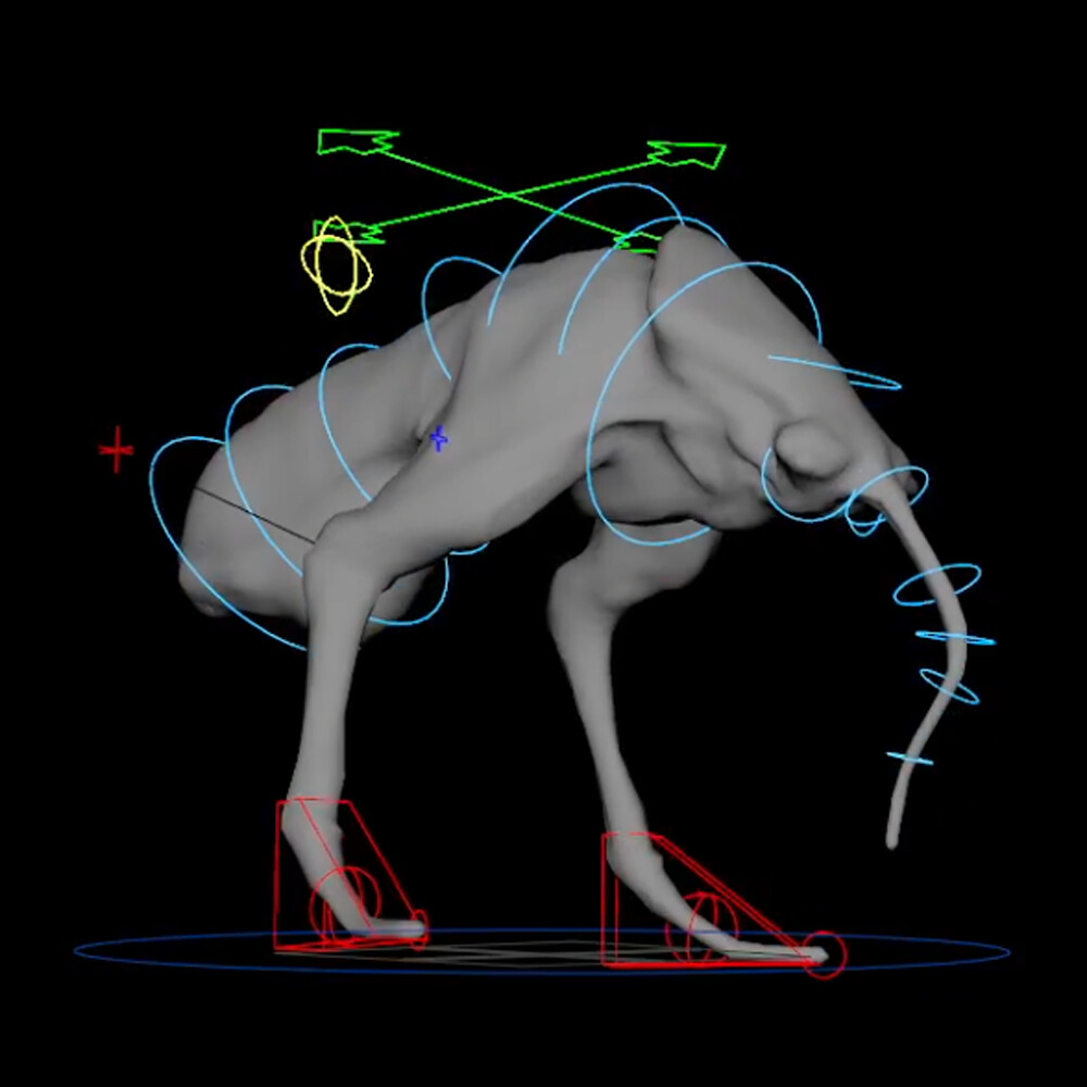ArtStation - Strange Creature (Rig and Animation)
