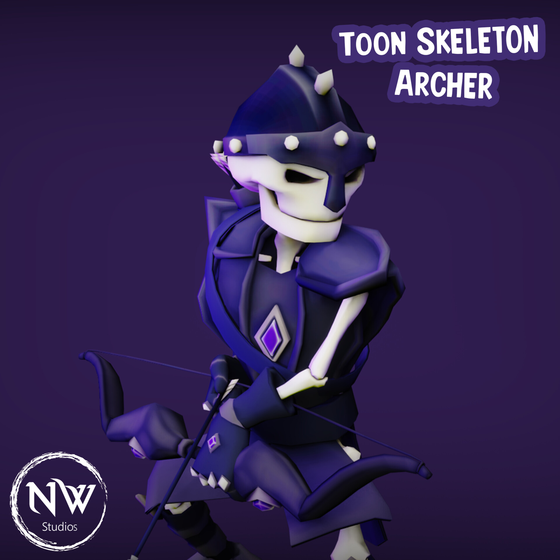 ArtStation - Stylized Archer Skeleton