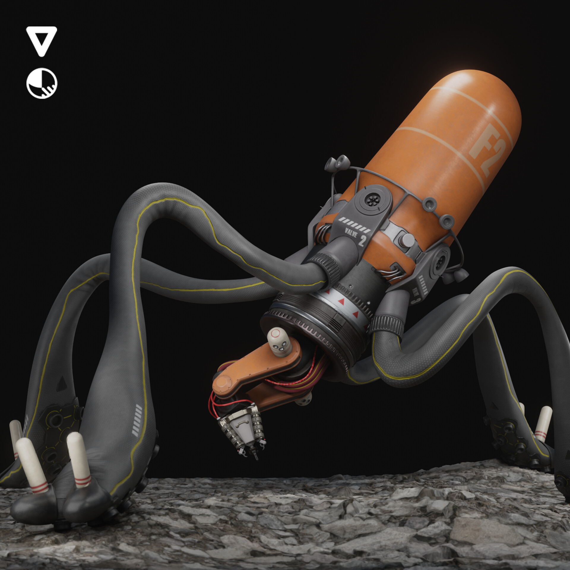 ArtStation - Squid Printer - Beneath the Waves (Model & Textures)