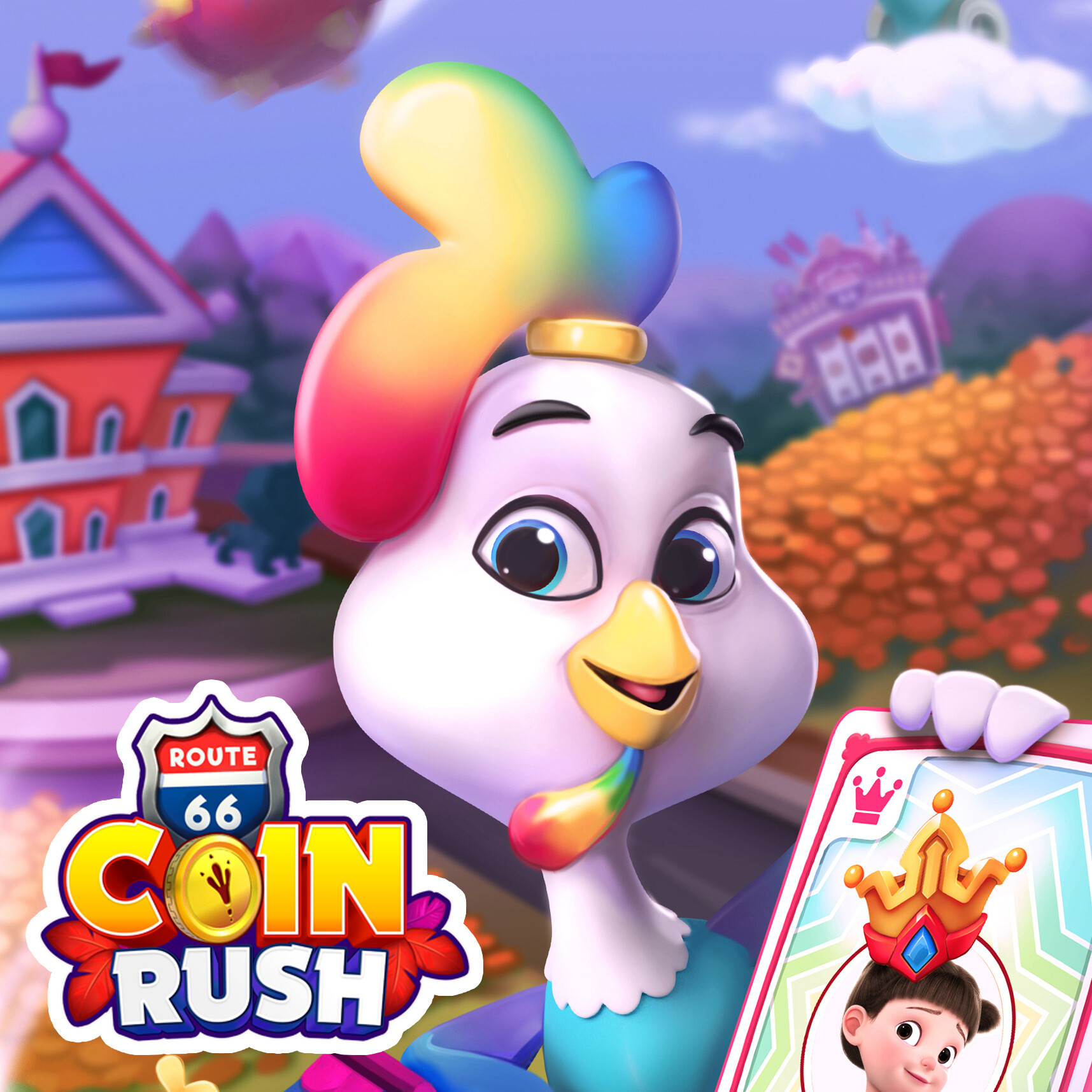 ArtStation - Splash screen for Route66 Coin rush game