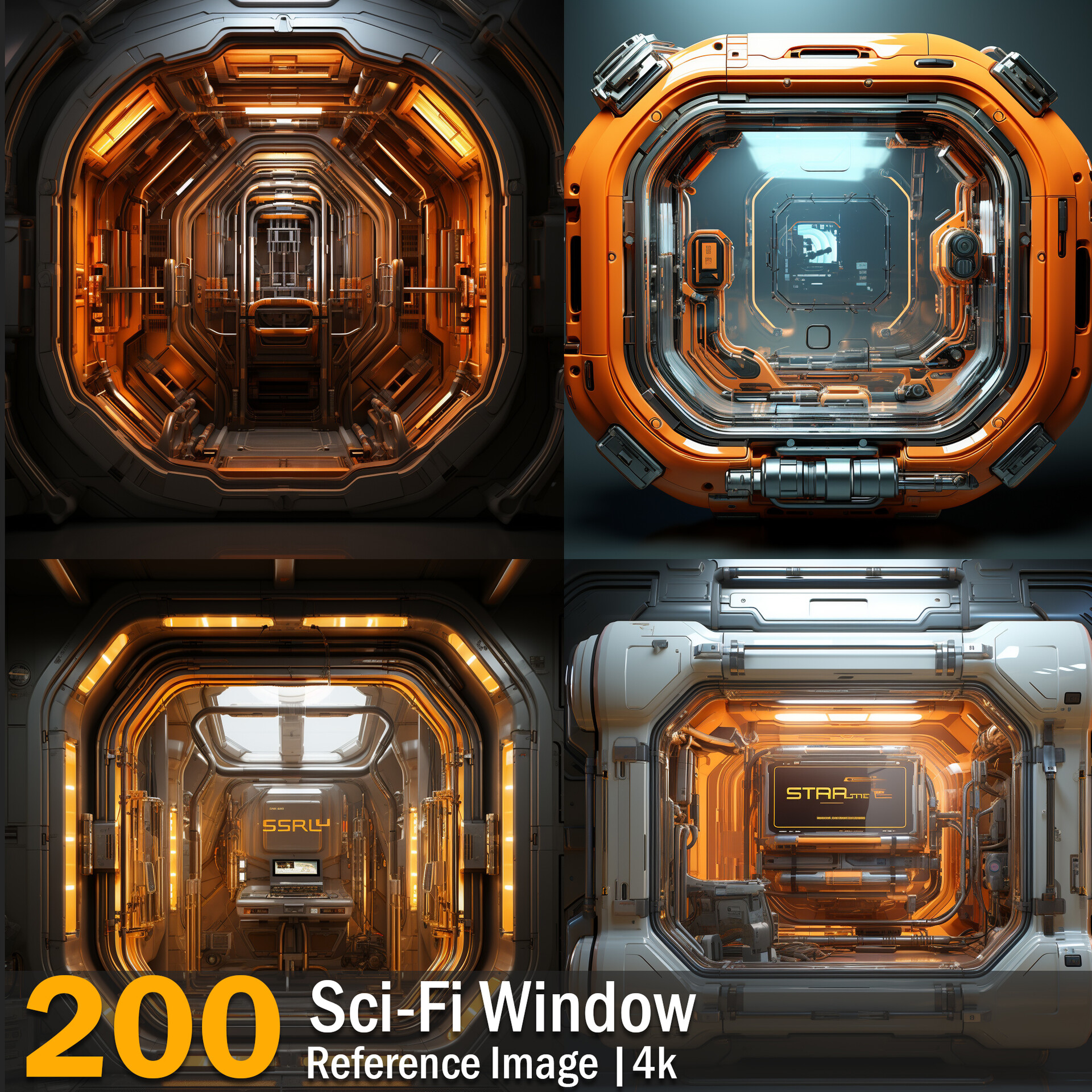 Lumière - Sci-Fi Window | Reference Images | 4K