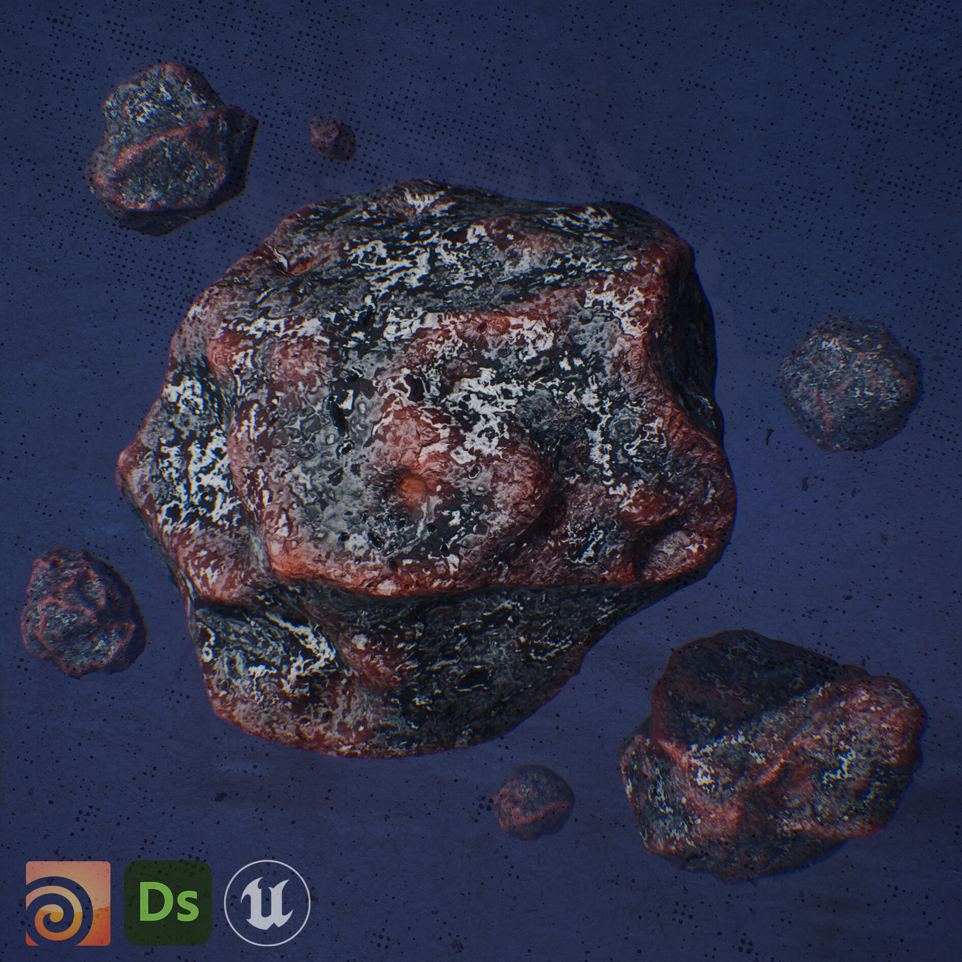 ArtStation - Procedural Space Rock