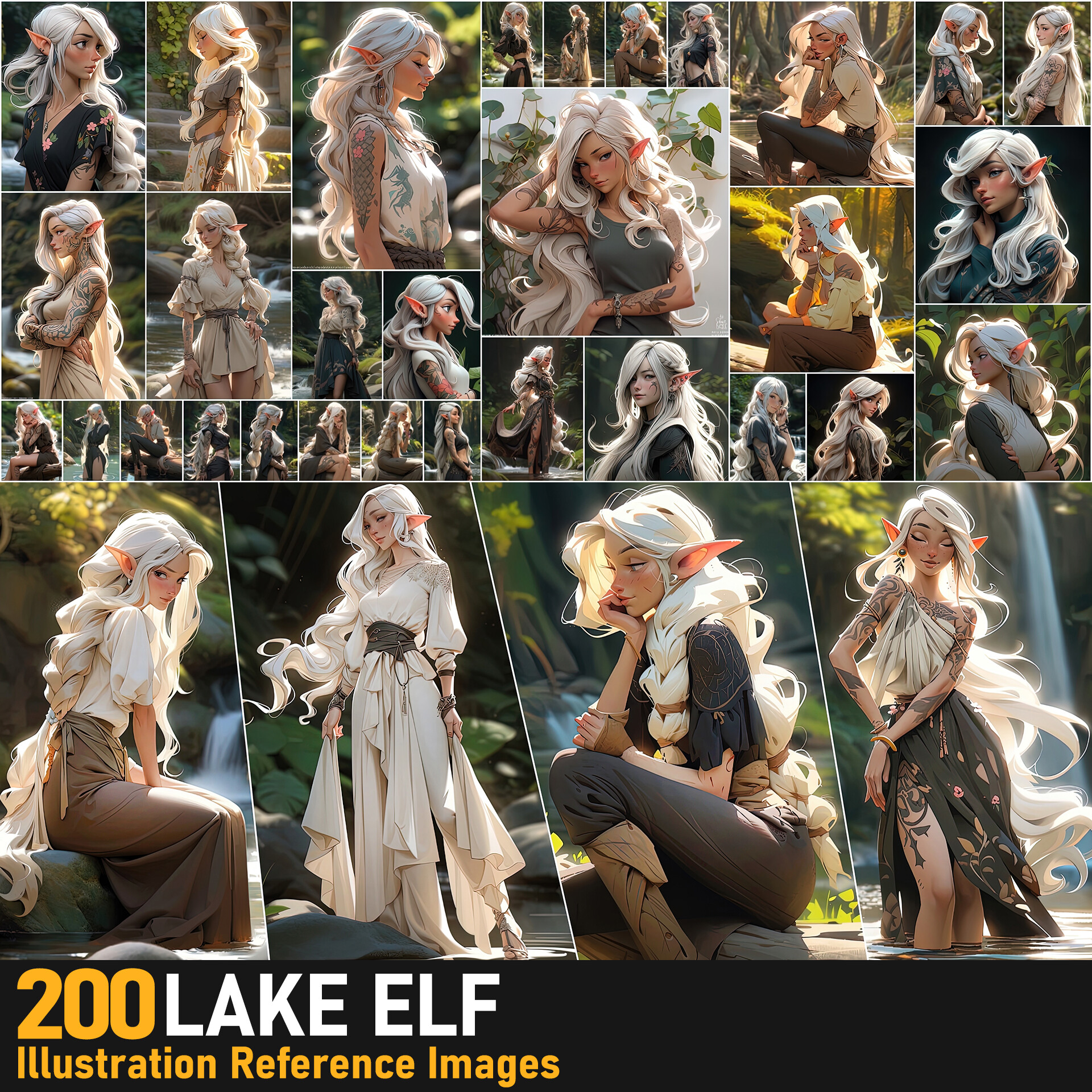 ArtStation - Lake Elf VOL.28|4K Reference Images