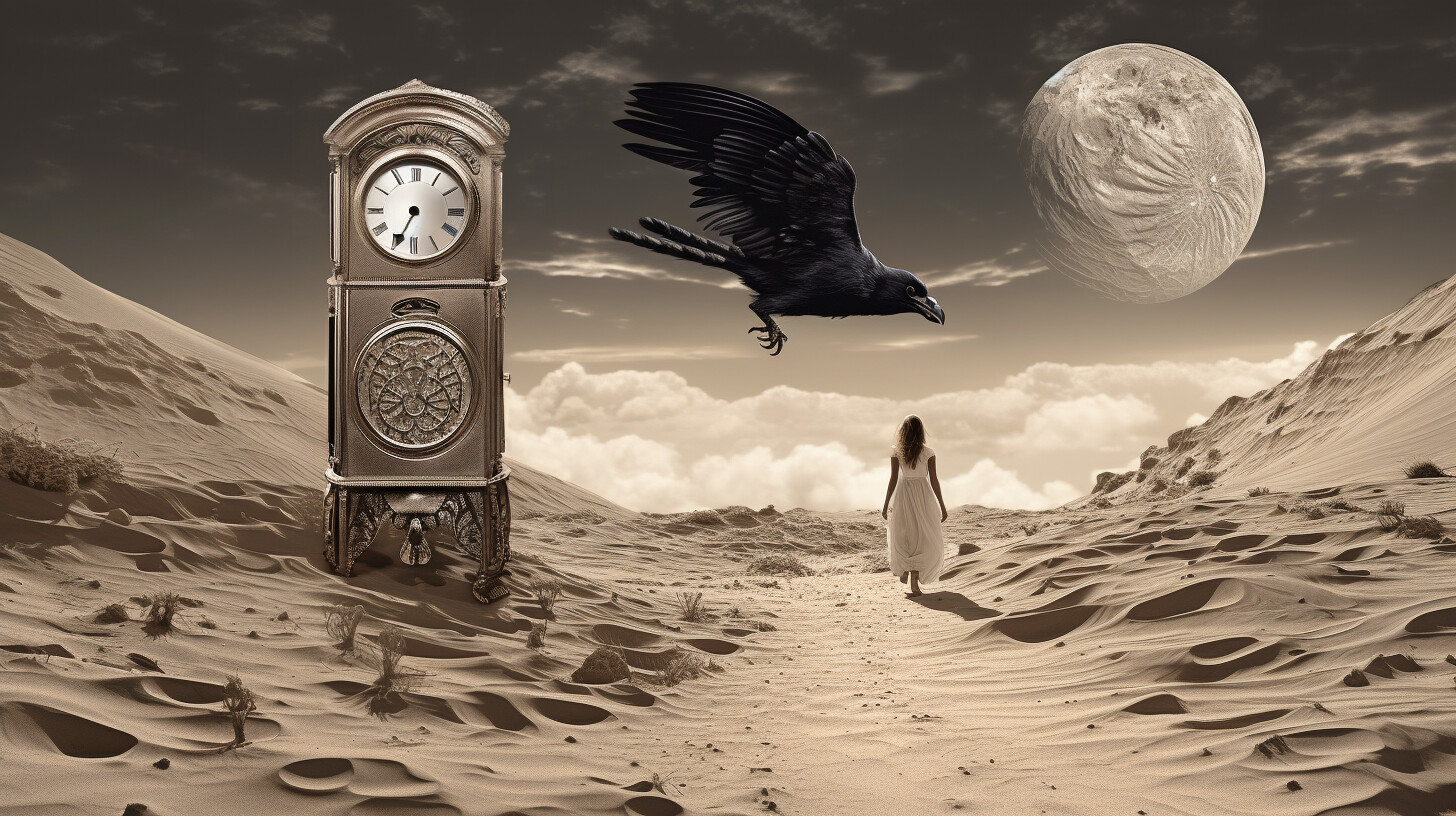 ArtStation - Time and the Moonlight - AI-generated art