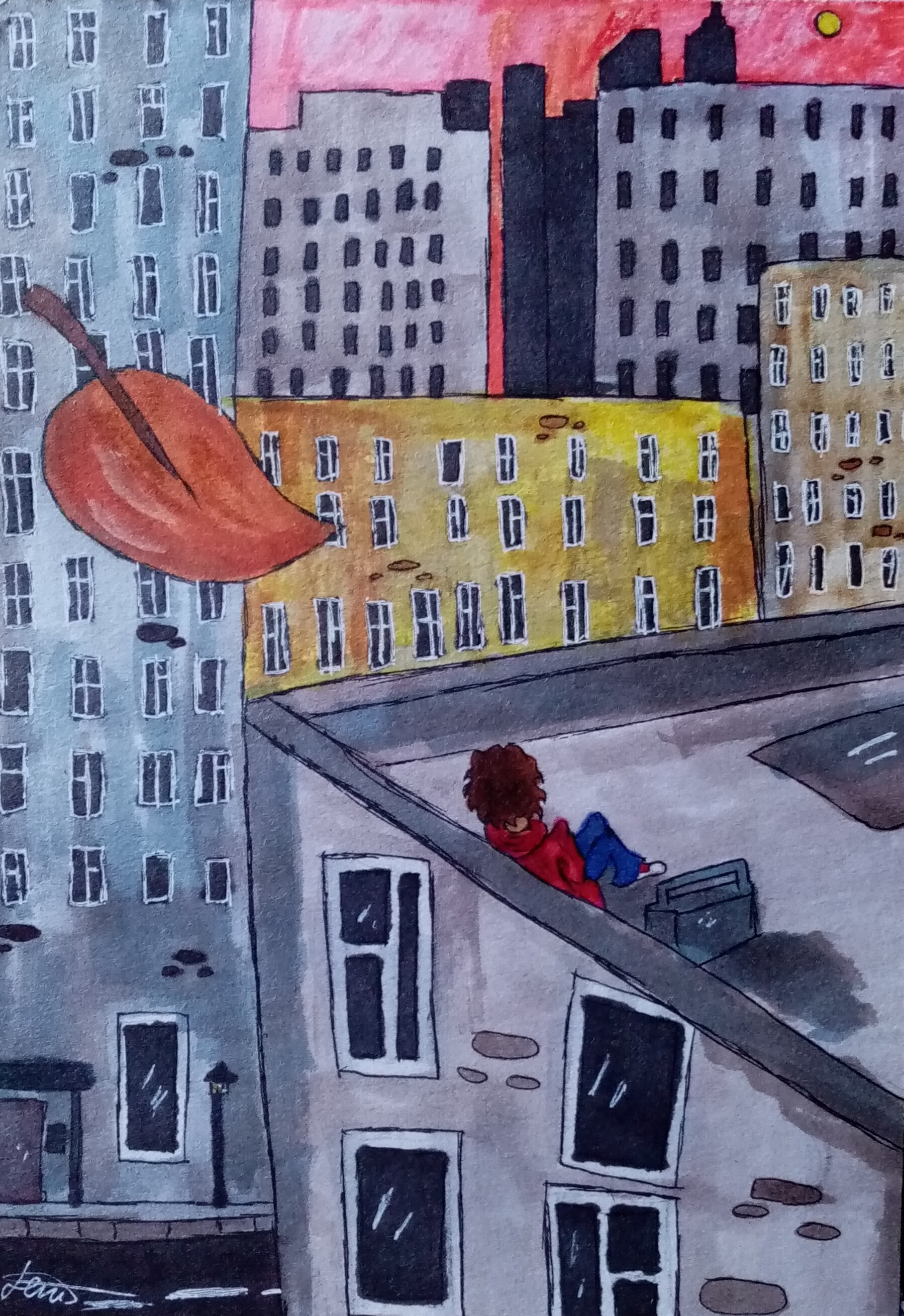 ArtStation - Autumn leaf