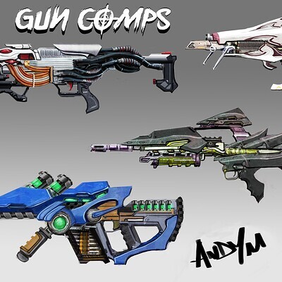 ArtStation - Gun Comps V1