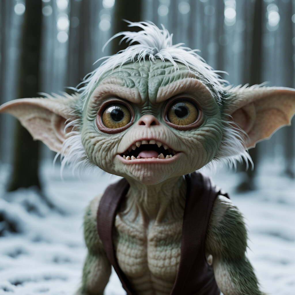 ArtStation - A gremlin in winter