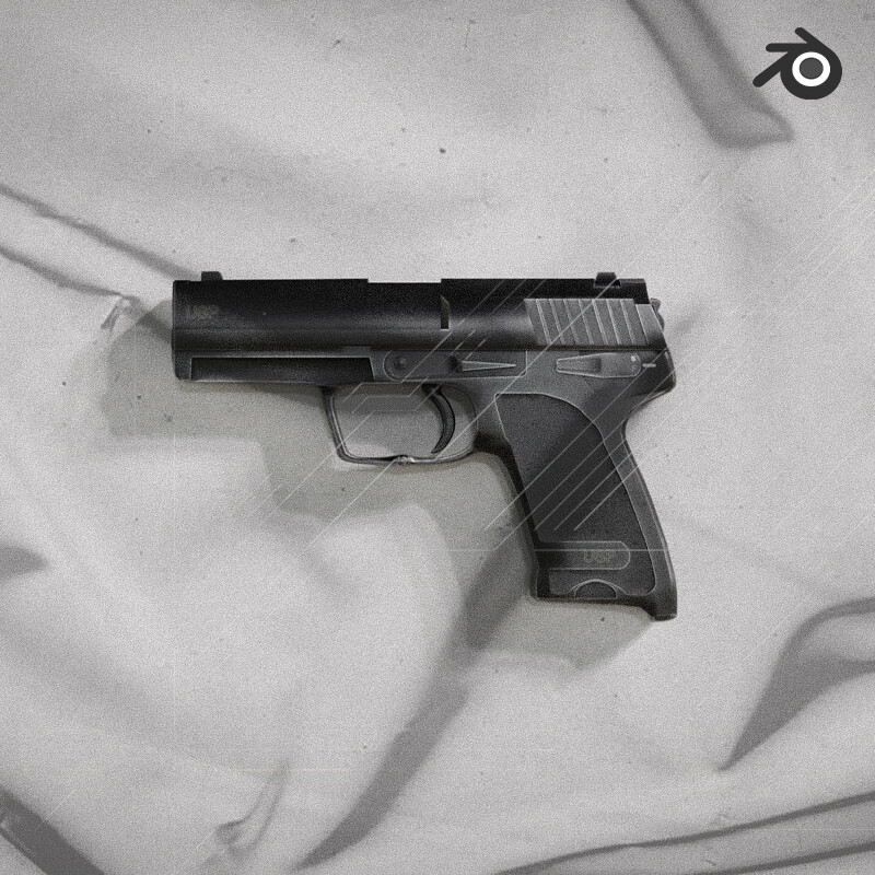 ArtStation - USP Pistol Low Poly Game Asset