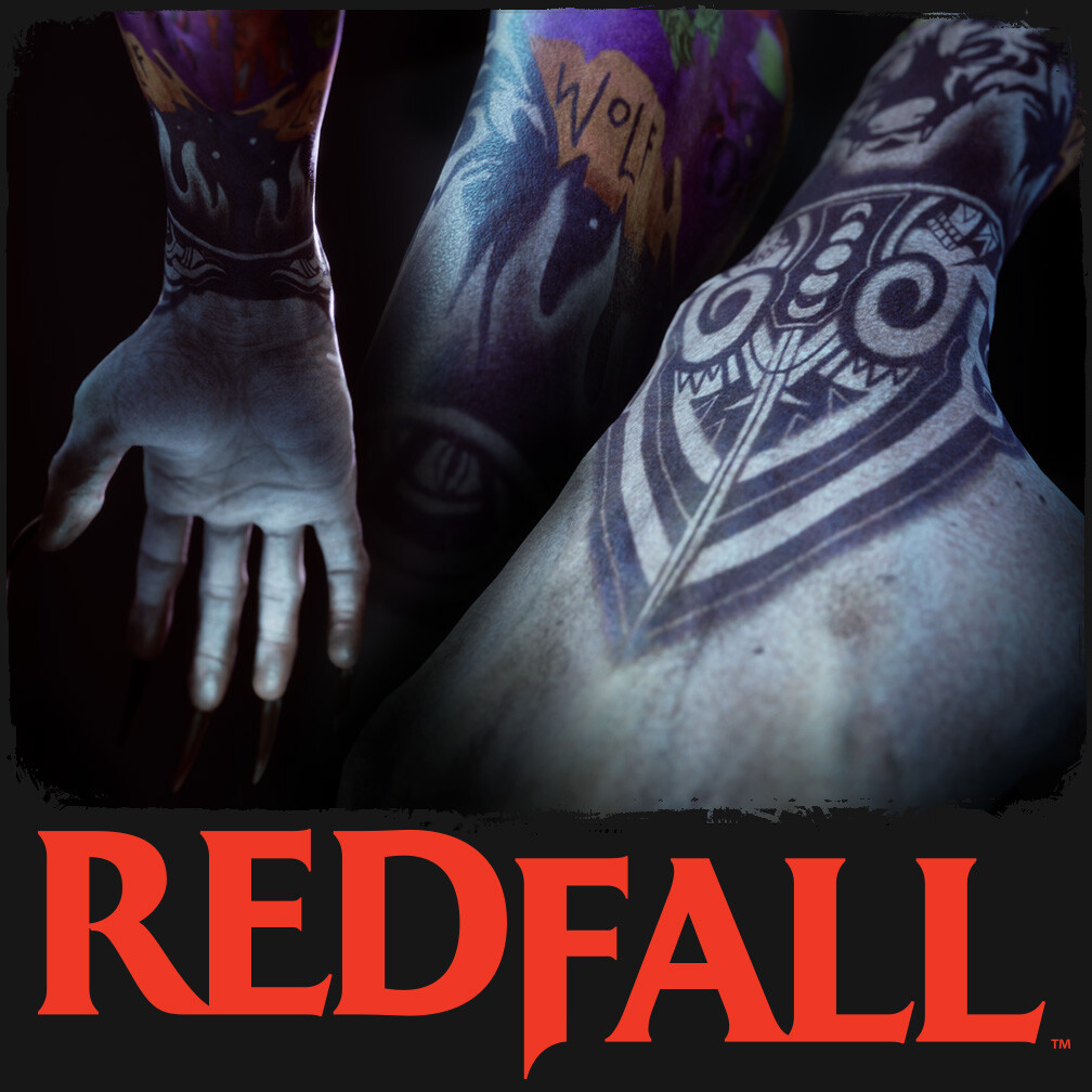 ArtStation - Redfall: Vampire Jason's Tattoos