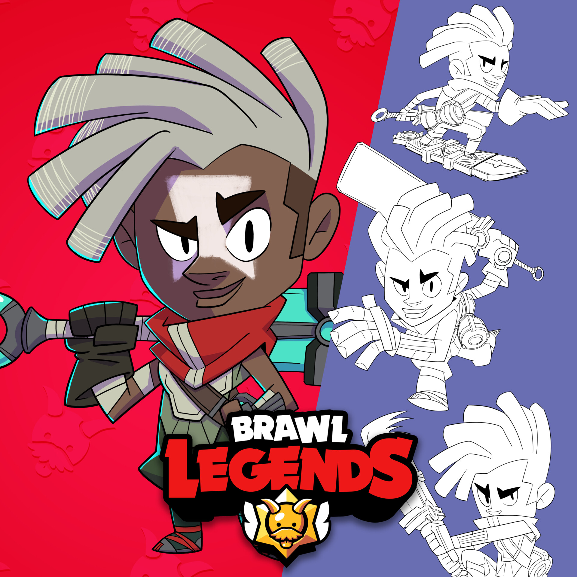 ArtStation - Ekko - Brawl Legends (WIP)
