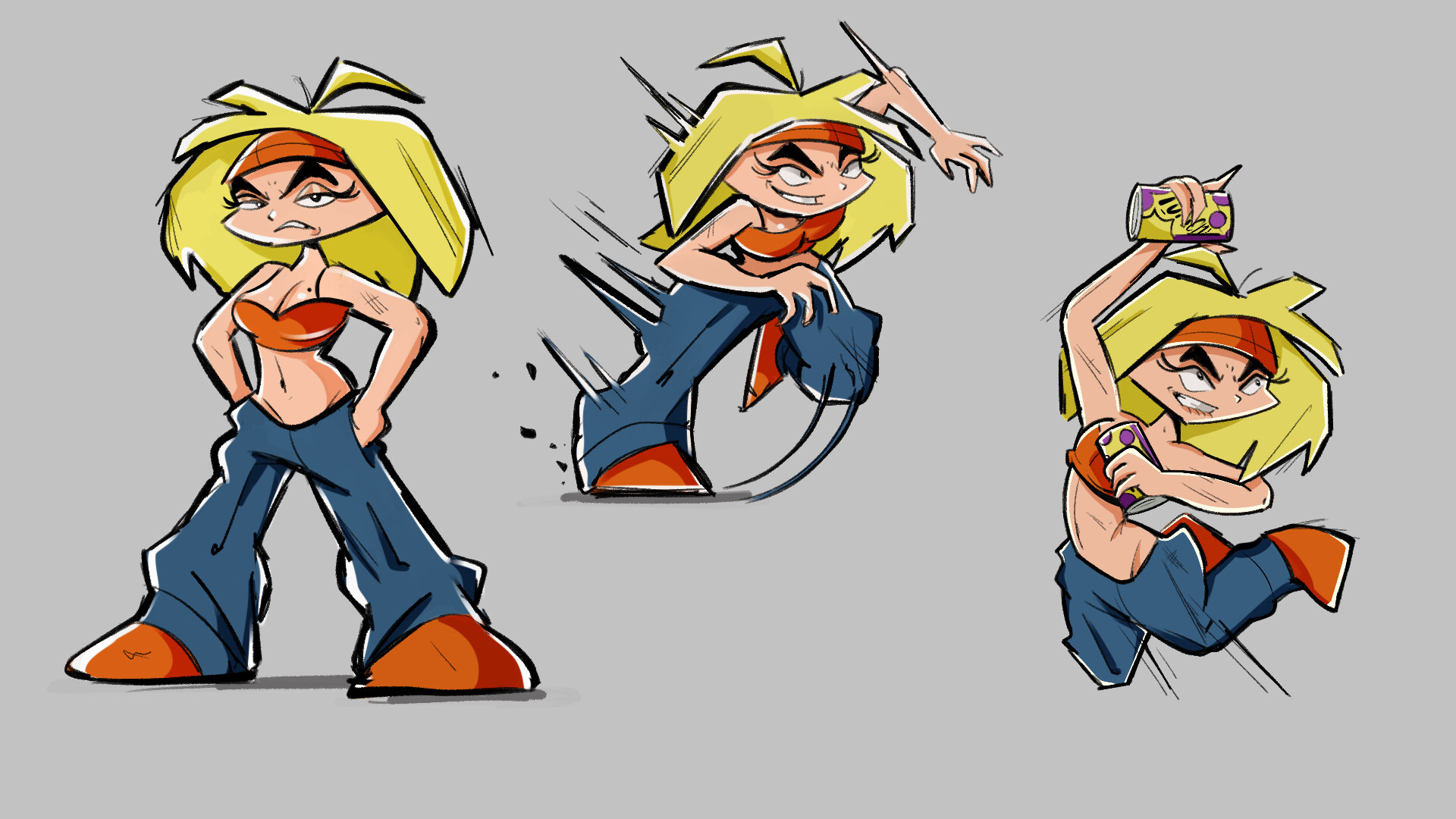 ArtStation - World & Play Brief - Kicks n' Tricks Game Concept Character Concept Art