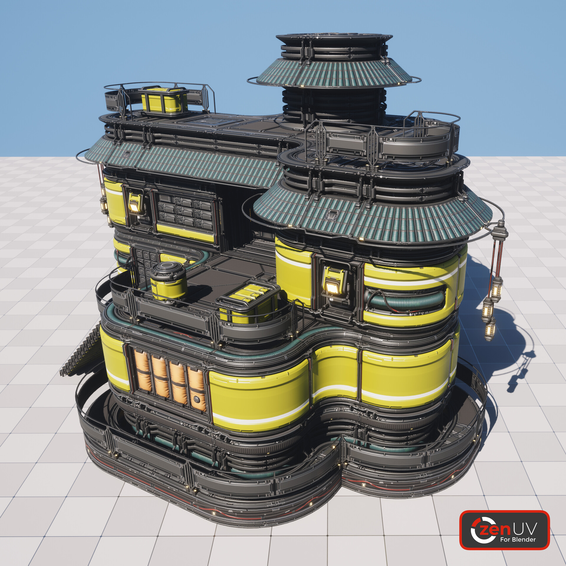 ArtStation - Zen UV - Modular Sci-Fi Kit for UE5 (FREE)