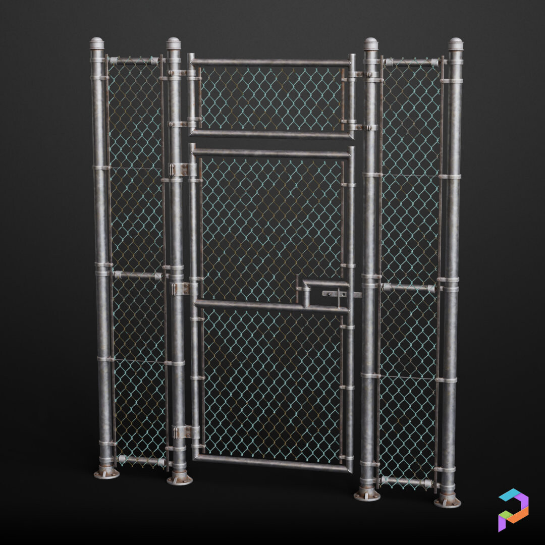 ArtStation - Modular Chainlink Fence - Free CC0 Asset