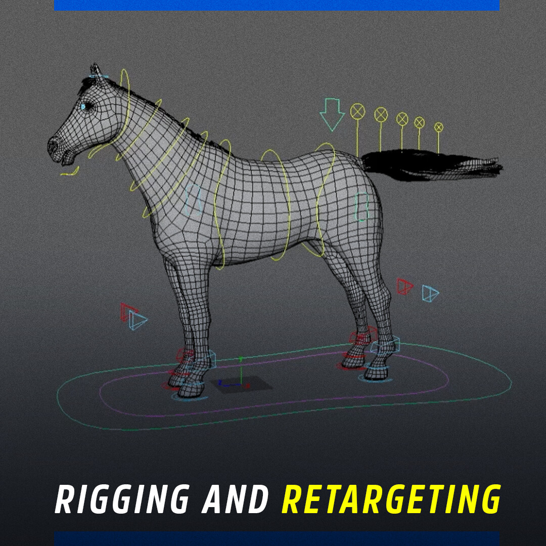 ArtStation - Horse Rigging and Retargeting