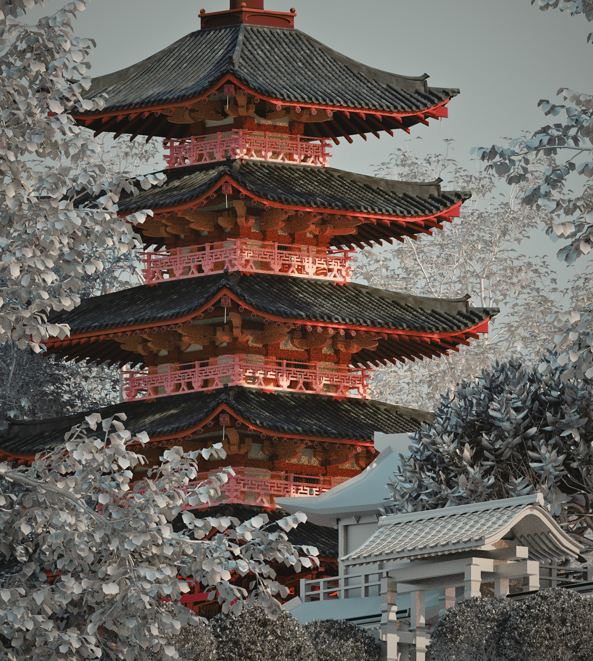 ArtStation - JAPANESE TEMPLE