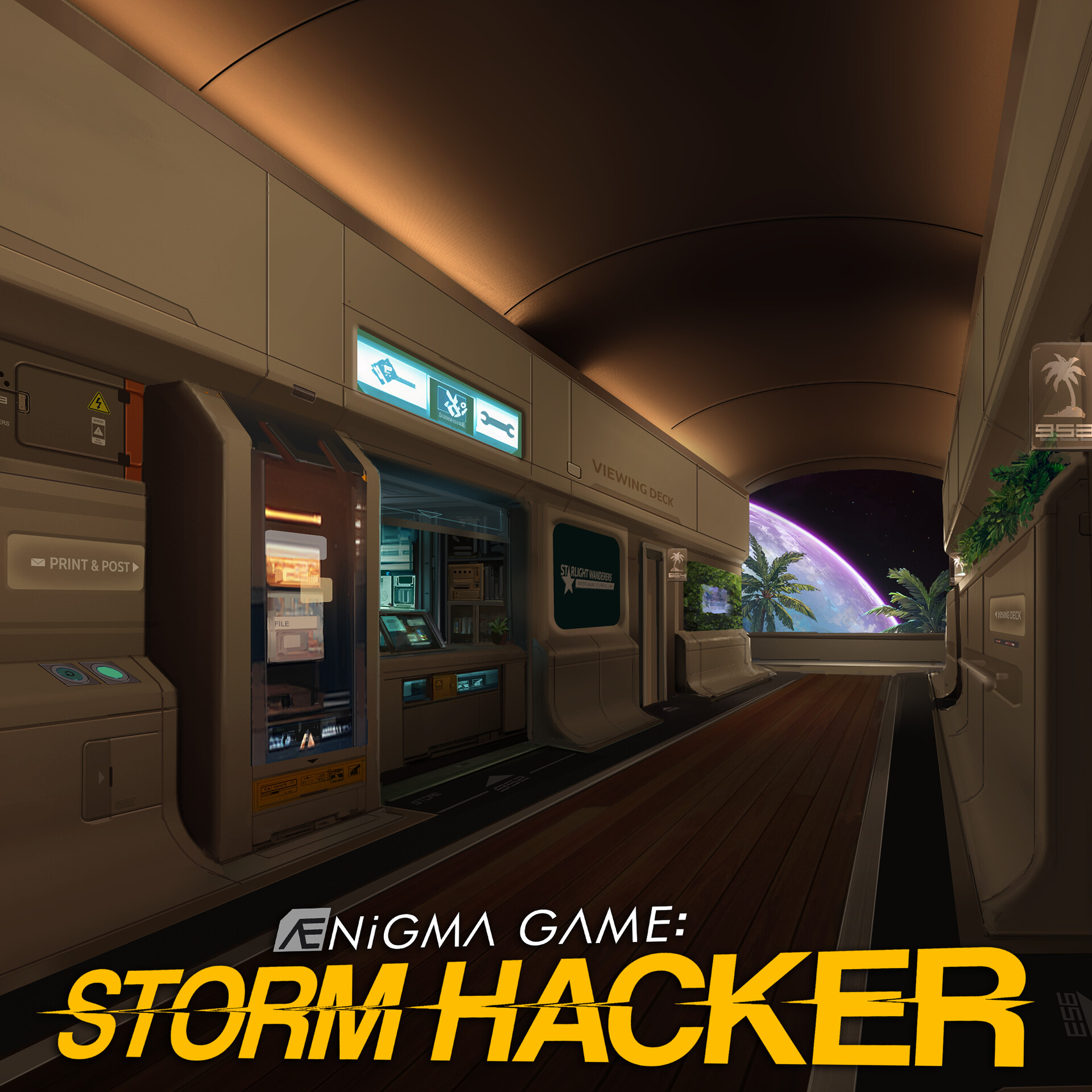 ArtStation - AENiGMA GAME: STORM HACKER - Starlight Wanderer