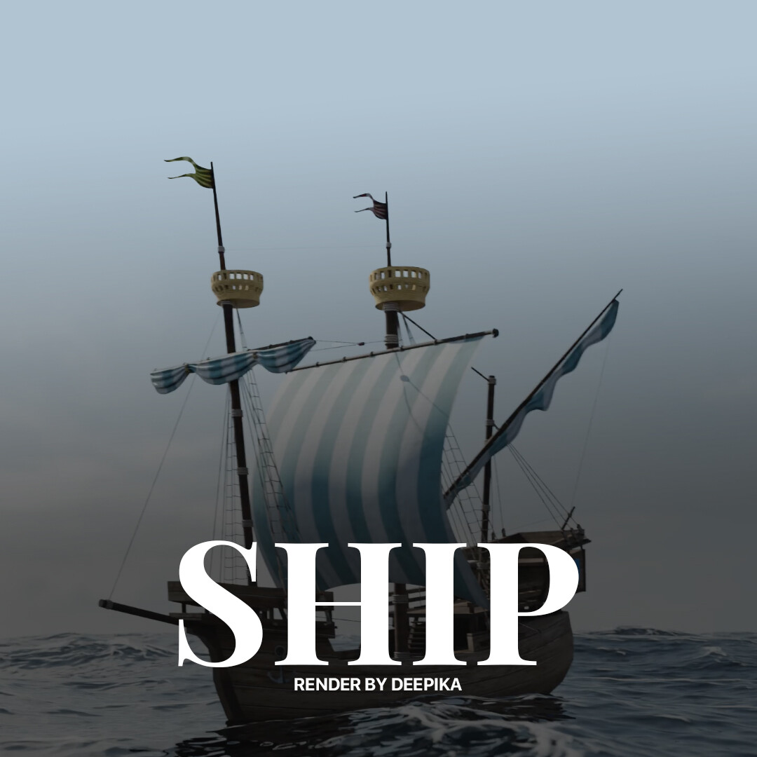 ArtStation - Ship Render By Deepika.b